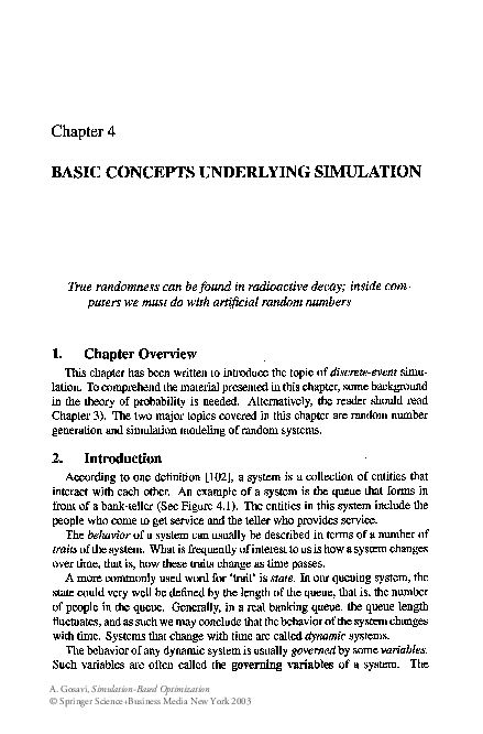 (PDF) Basic Concepts Underlying Simulation