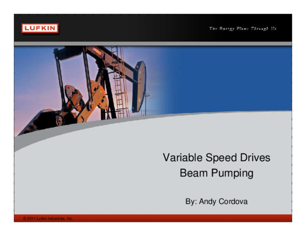 (PDF) Variable Speed Drives Beam Pumping