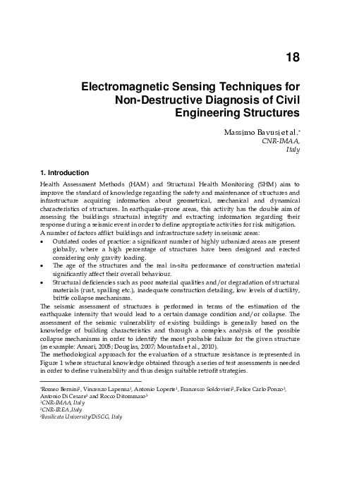 (PDF) Electromagnetic Sensing Techniques for Non-Destructive Diagnosis ...