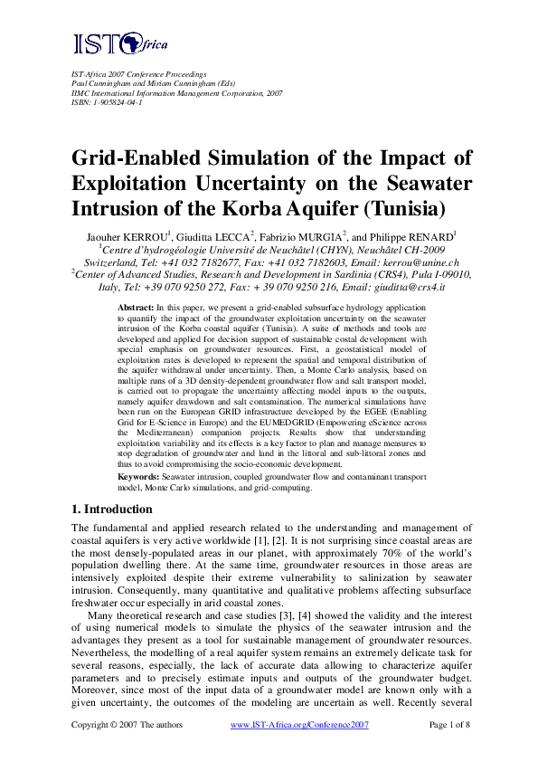 (PDF) Grid-enabled simulation of the impact of exploitation uncertainty on the Seawater ...