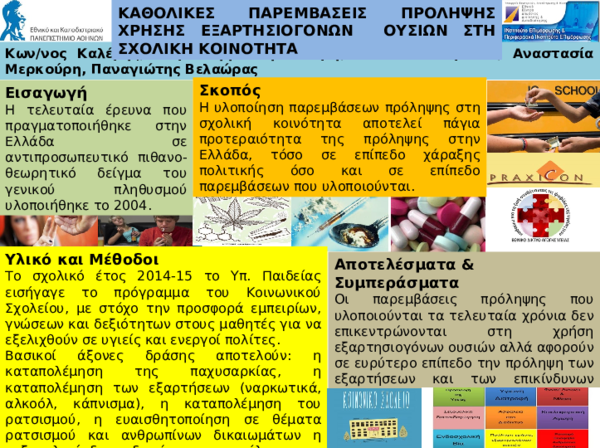 (PPT) ΚΑΘΟΛΙΚΕΣ ΠΑΡΕΜΒΑΣΕΙΣ ΠΡΟΛΗΨΗΣ ΧΡΗΣΗΣ ΕΞΑΡΤΗΣΙΟΓΟΝΩΝ ΟΥΣΙΩΝ ΣΤΗ ...