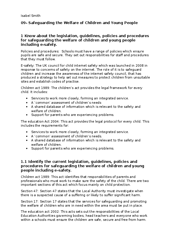 (DOC) 09-Safeguarding the Welfare of Children and Young People