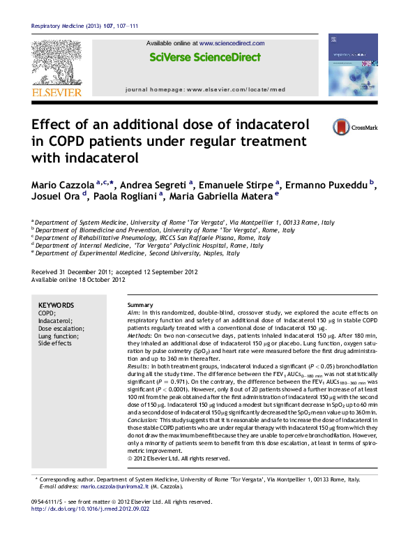 (PDF) Effect of an additional dose of indacaterol in COPD patients ...