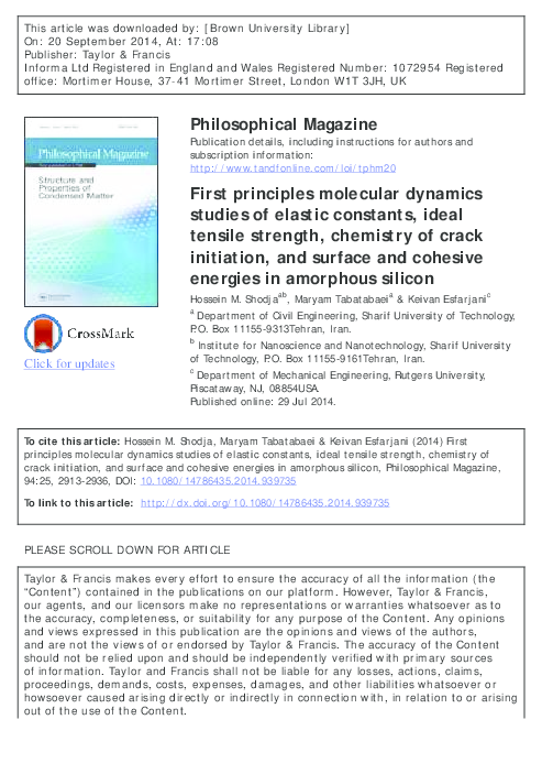 (PDF) First-Principles Molecular Dynamics Studies of H_2O Adsorption on ...