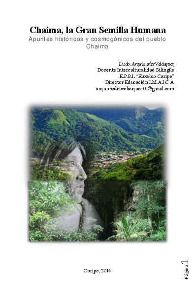 (PDF) Chaima, la Gran Semilla Humana Apuntes históricos y cosmogónicos ...