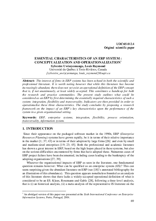 (PDF) Integration, flexibility and transversality: essential ...