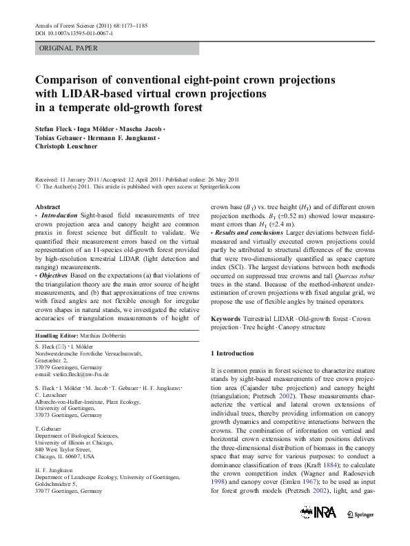 (PDF) Comparison of conventional eight-point crown projections with ...