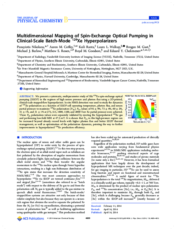 (PDF) Multidimensional Mapping of Spin-Exchange Optical Pumping in ...