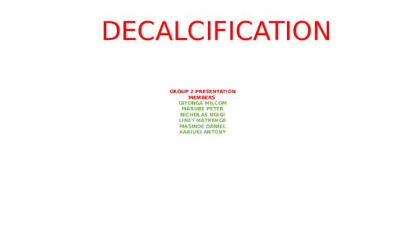 (PPT) DECALCIFICATION