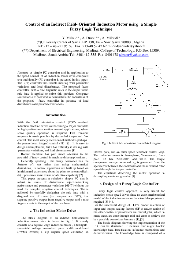(PDF) Control of indirect field-oriented induction motor drives considering the effects of dead ...