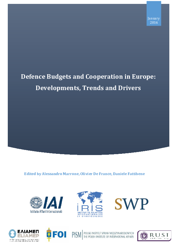 (PDF) Defence Budgets and Cooperation in Europe: Developments, Trends ...
