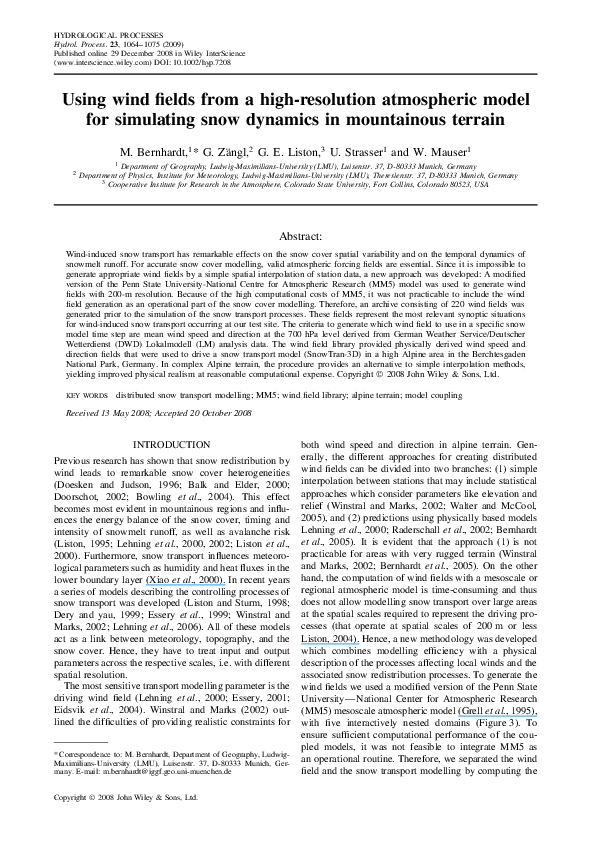 (PDF) Using wind fields from a high-resolution atmospheric model for ...
