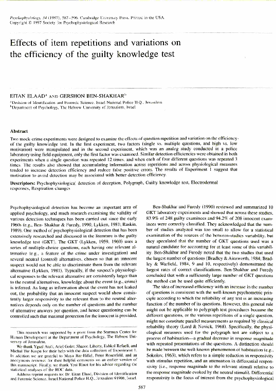 (PDF) Effects of item repetitions and variations on the efficiency of ...