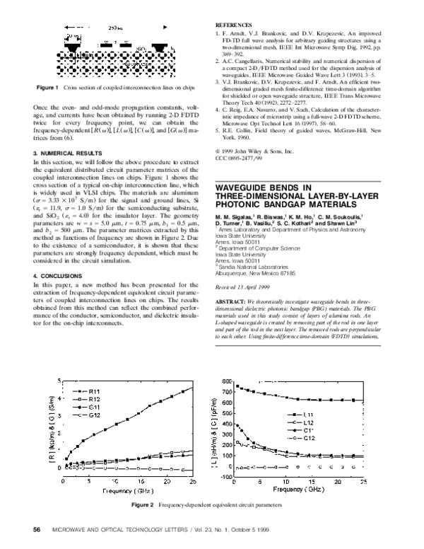 (PDF) Waveguide bends in three-dimensional layer-by-layer photonic bandgap materials