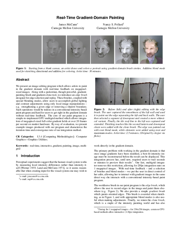 (PDF) Real-time gradient-domain painting