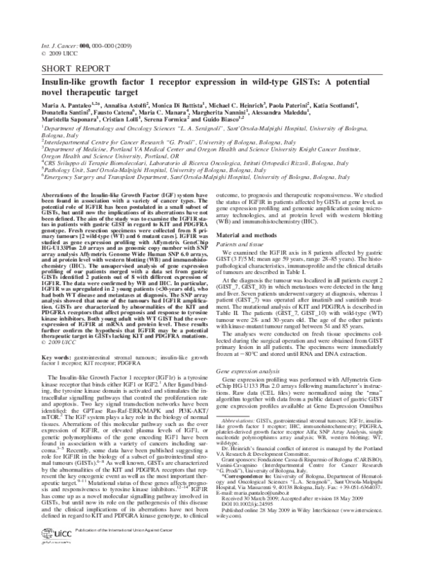 (PDF) Insulin-like growth factor 1 receptor expression in wild-type ...