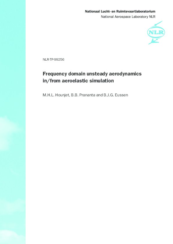 Pdf Frequency Domain Unsteady Aerodynamics In From Aeroelastic Simulation