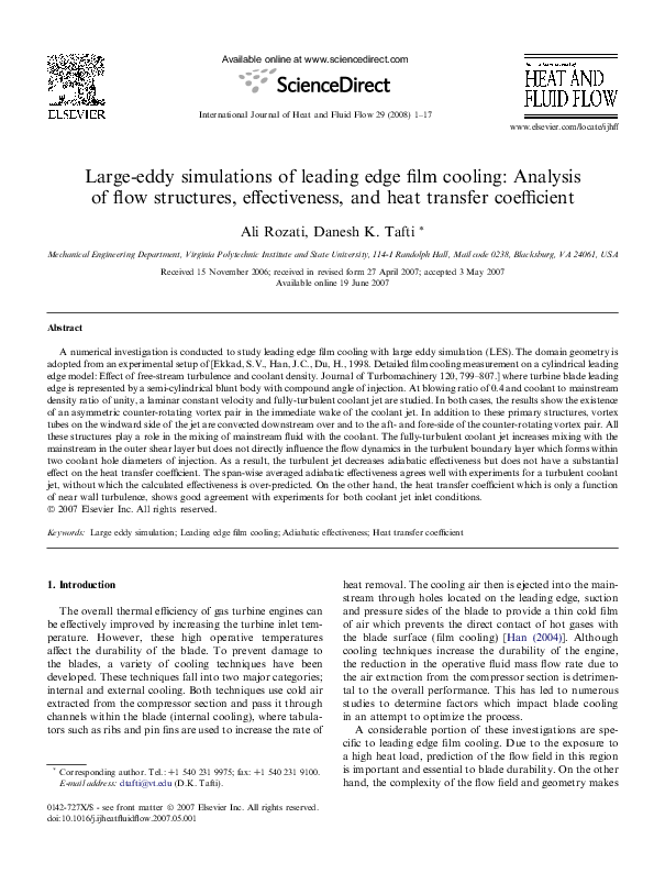 (PDF) Steady CFD Simulations of Trailing Edge Film Cooling in a Linear Nozzle Vane Cascade ...