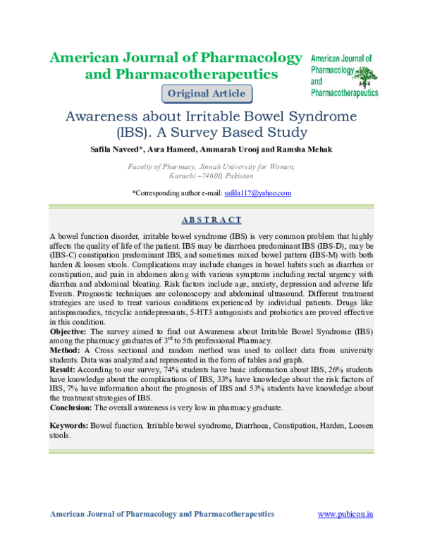 (PDF) A Survey Based Study