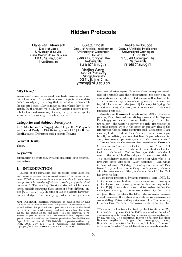 (PDF) Hidden protocols