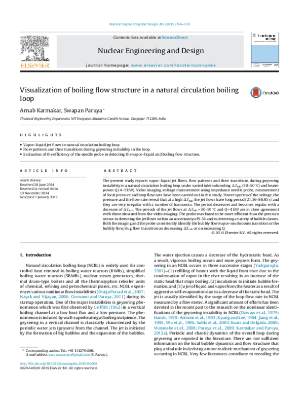 Pdf Visualization Of Boiling Flow Structure In A Natural Circulation Boiling Loop