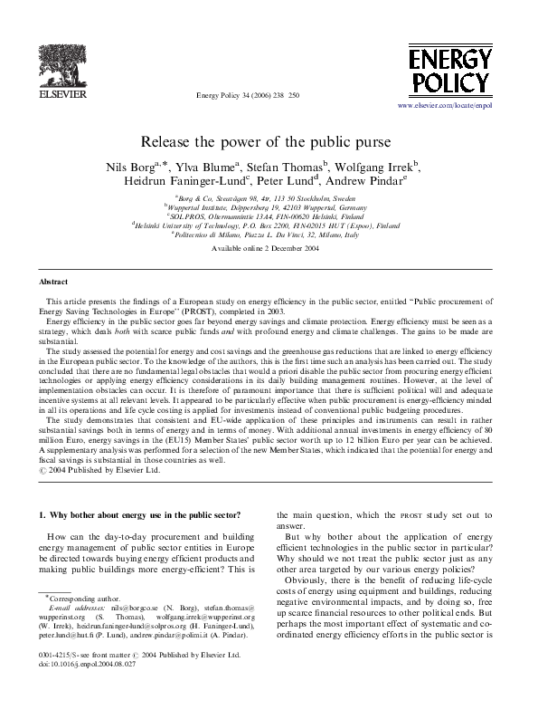 (PDF) Release the power of the public purse