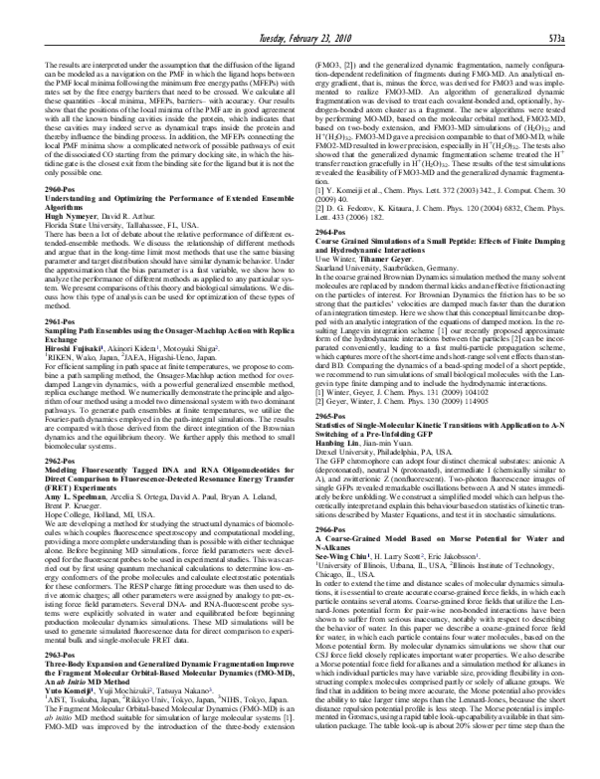 (PDF) Sampling Path Ensembles using the Onsager-Machlup Action with Replica Exchange