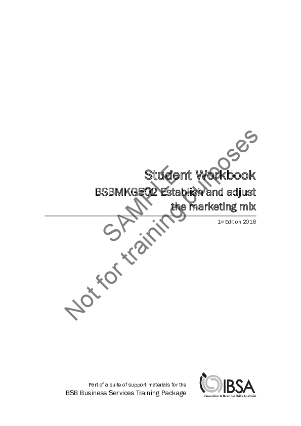 (PDF) Part of a suite of support materials for the BSB Business ...