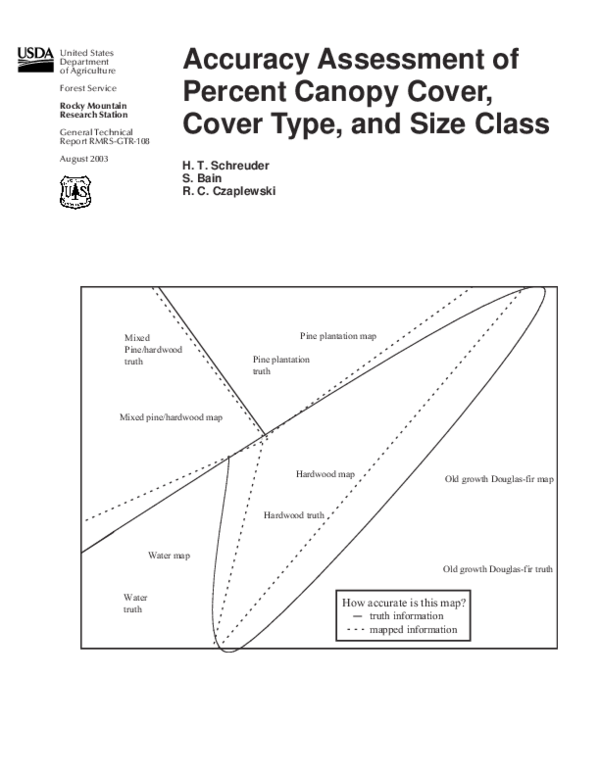 (PDF) Accuracy assessment of percent canopy cover, cover type, and size ...
