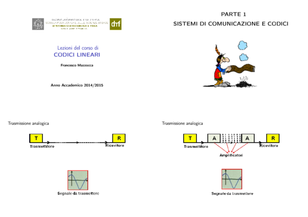 (PDF) Linear Codes (Italian: Codici Lineari)