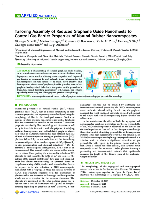 (PDF) Effect of organoclay on the gas barrier properties of natural ...