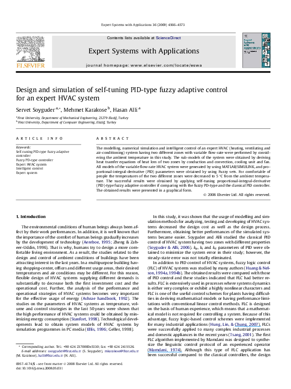 (PDF) Design and simulation of self-tuning PID-type fuzzy adaptive ... (PDF) Design and simulation of self-tuning PID-type fuzzy adaptive ...