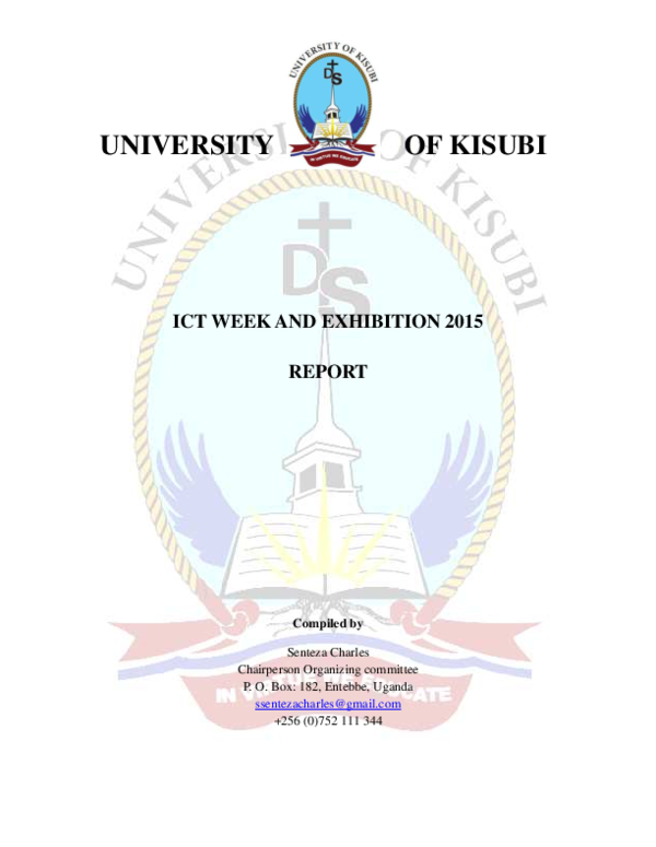 (PDF) UNIVERSITY OF KISUBI ICT WEEK AND EXHIBITION 2015 REPORT Compiled ...