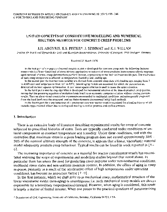 (PDF) Unified concepts of constitutive modelling and numerical solution ...