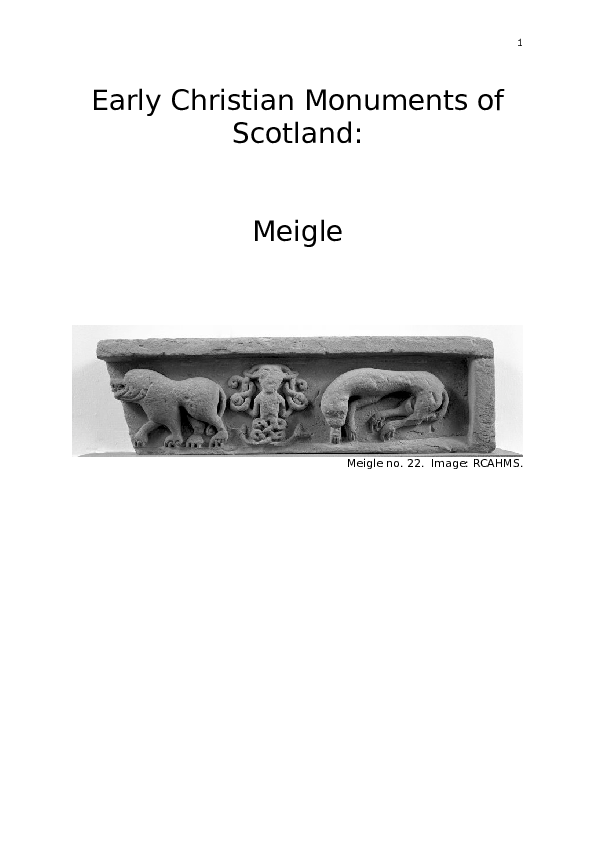 (DOC) The Meigle Carved Stones in Context.