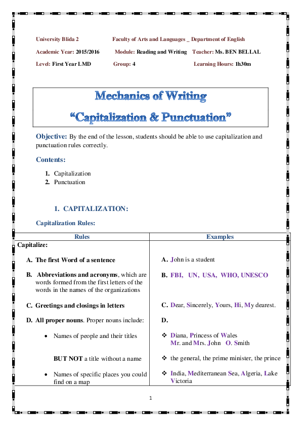 (PDF) Mechanics of Writing