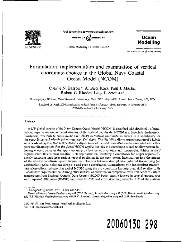 (PDF) Formulation, implementation and examination of vertical ...