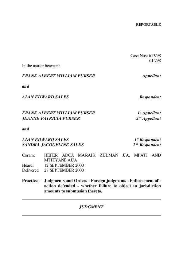 (PDF) Practice -Judgments and Orders -Foreign judgments -Enforcement of ...