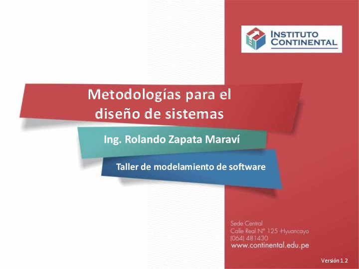 (PDF) Taller de modelamiento de software Metodologías para el diseño de sistemas