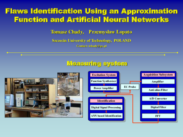 (PDF) Flaws Identification Using an Approximation Function and Artificial Neural Networks