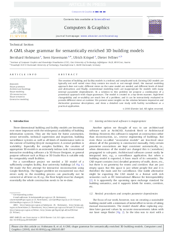 (PDF) A GML shape grammar for semantically enriched 3D building models
