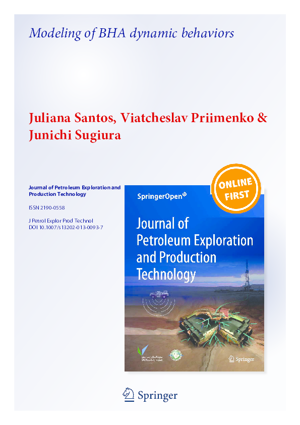 (PDF) Modeling of BHA dynamic behaviors