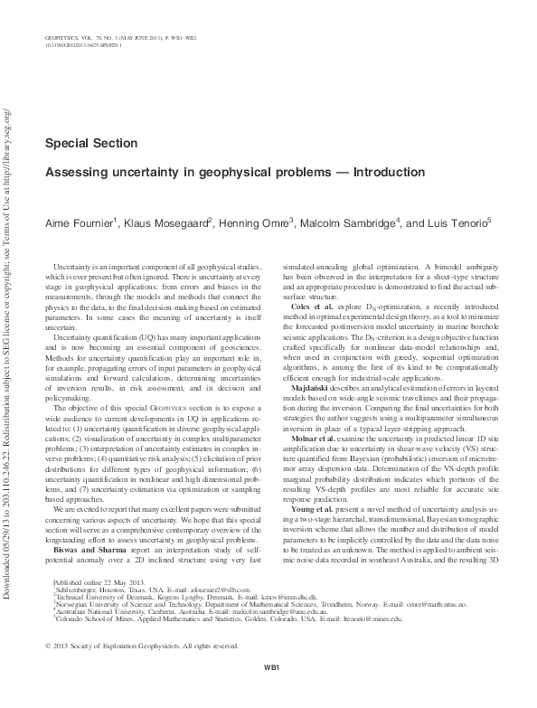 Pdf Interpretation Of Self Potential Anomaly Over A 2d Inclined Structure Using Very Fast