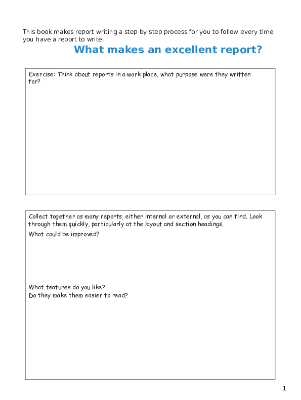 (DOC) Report writing Workbook