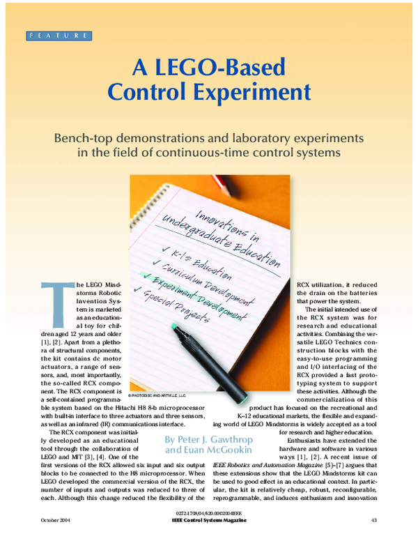 (PDF) A LEGO-based control experiment