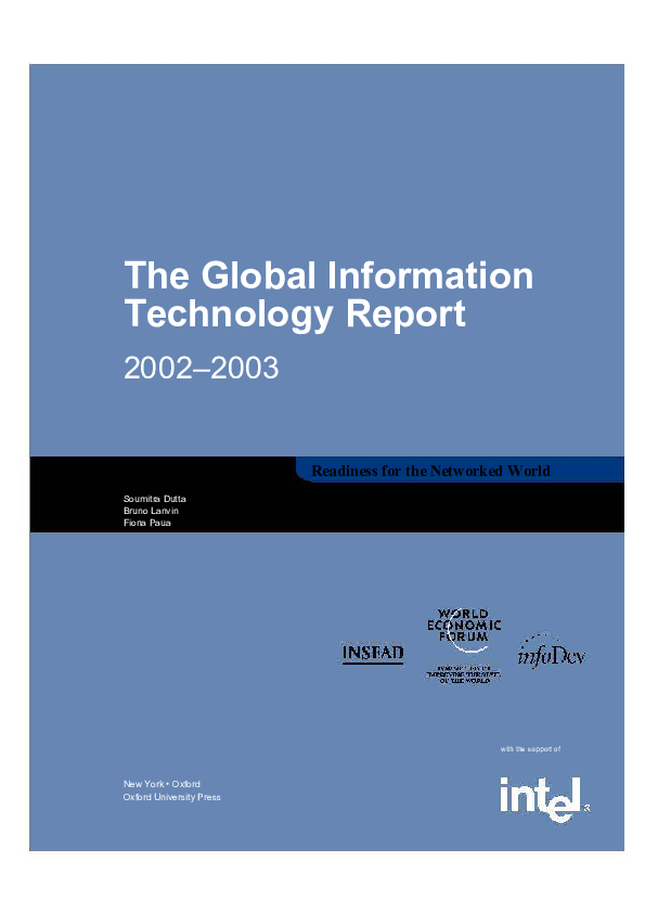(PDF) The Global Information Technology Report