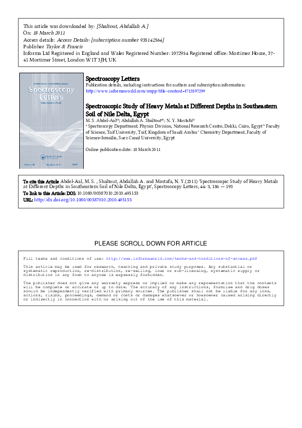 (PDF) Spectroscopy Letters 2011