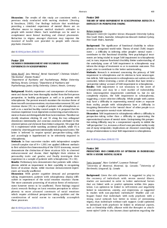 (PDF) Vicarious Embarrassment and Vicarious Shame Experiences in ...