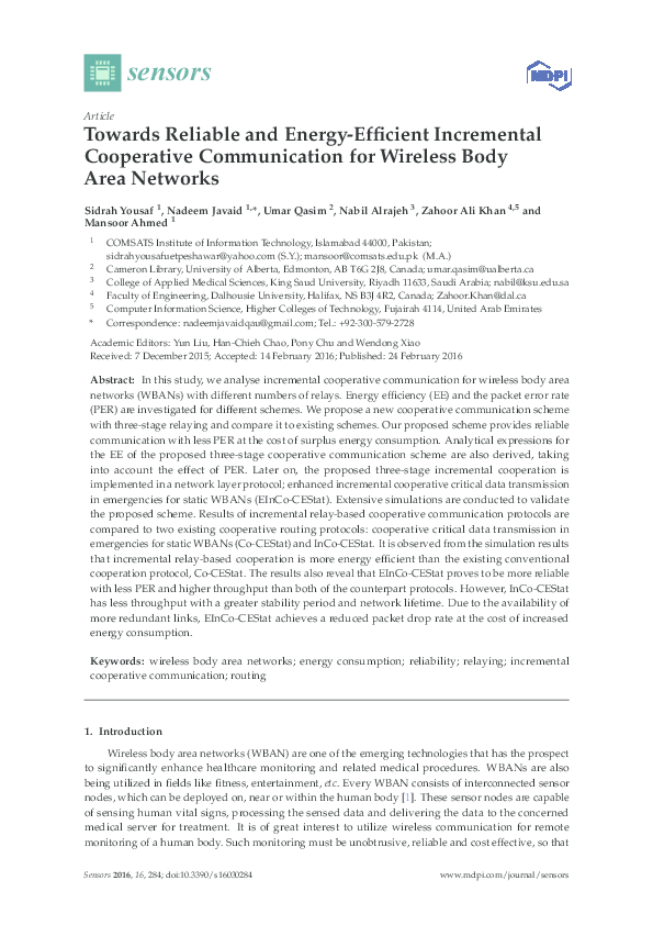 Pdf Towards Reliable And Energy Efficient Incremental Cooperative Communication For Wireless