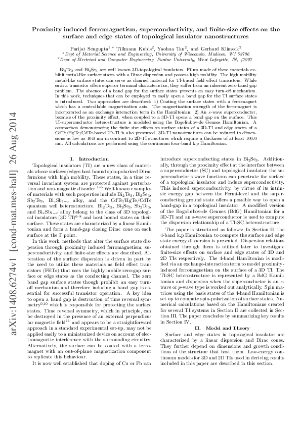 (PDF) Topological insulator growth and characterization | Andre Mansour - Academia.edu